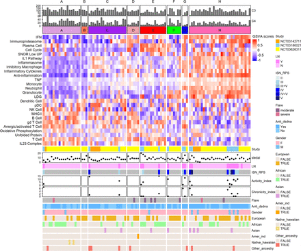Validation of eight endotypes of lupus based on whole-blood RNA ...